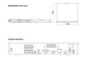 دستگاه NVR پنج کانال تیاندی مدل TC-R3105 Spec: I/B/L - آیس پلاس